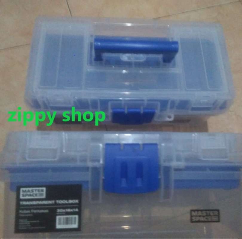 Promo Masterspace Tool box / Kotak Perkakas transparan dengan tray ...