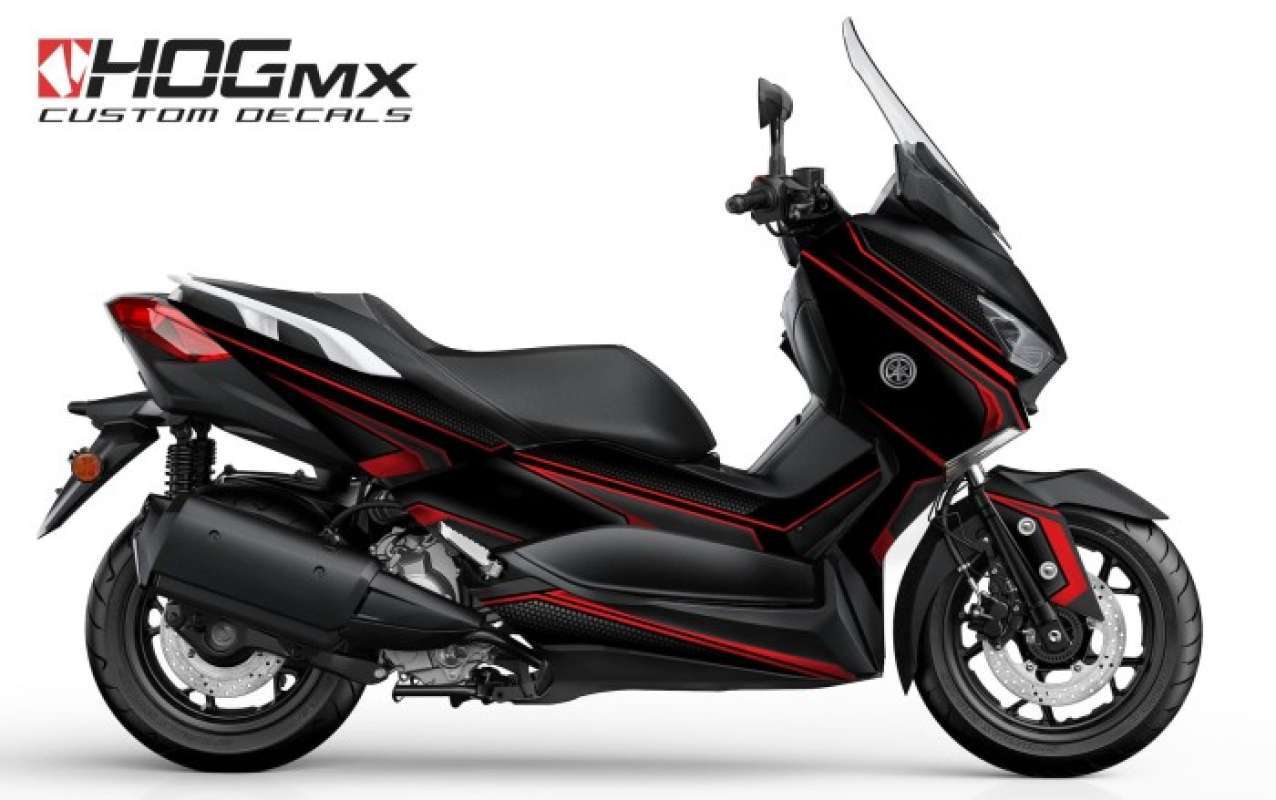 Jual Decal Custom Yamaha X Max 250 Grafis Hitam Merah Di Seller ...
