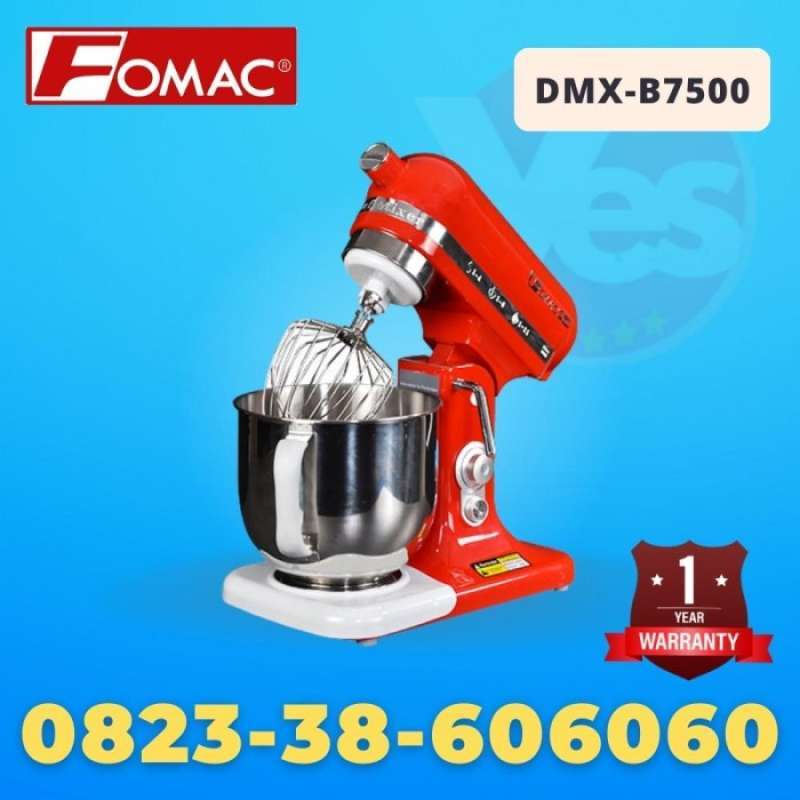 Promo MIXER ARTISAN FOMAC DMX B7500 PLANETARY DOUGH MIXER 7 LITER ...