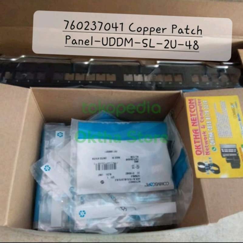 Jual Patch Panel 48 port Cat 6 AMP Commscope Cat6 di Seller Cora Store ...