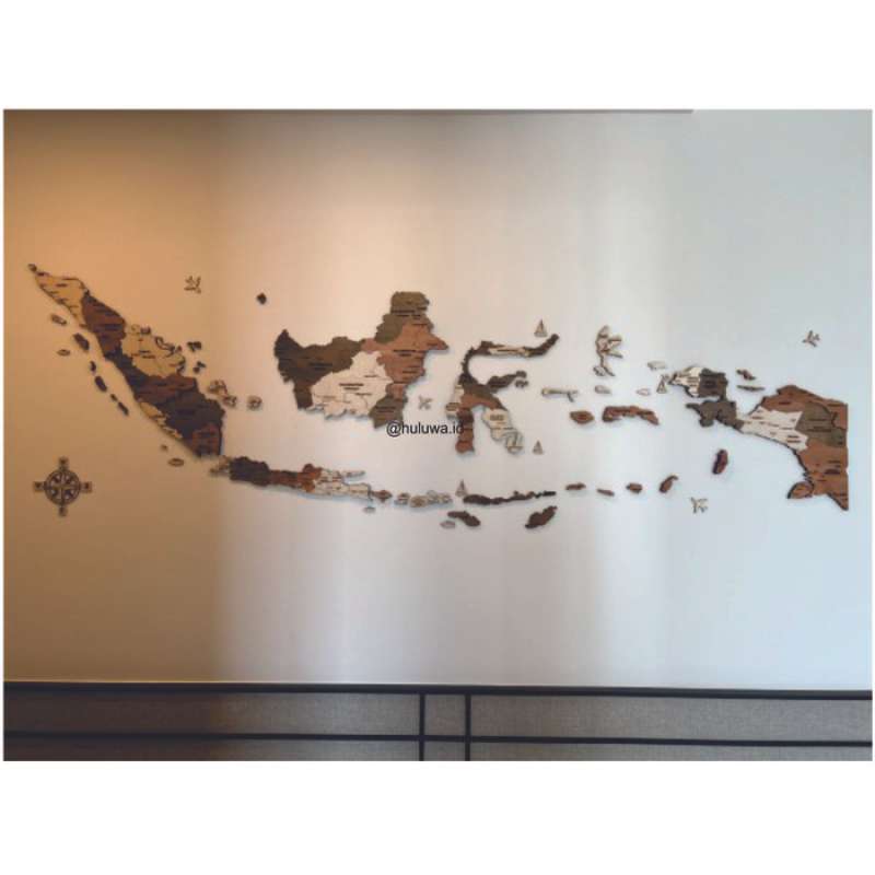 Jual Hiasan Dinding Peta Indonesia / Wall Decor Peta Indonesia L di ...