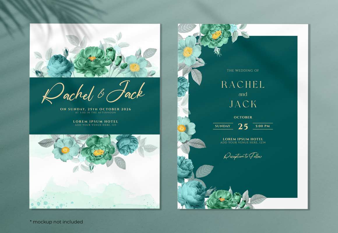 Jual 100 + Template Desain Undangan Pernikahan Seri 1 Siap Edit Format ...