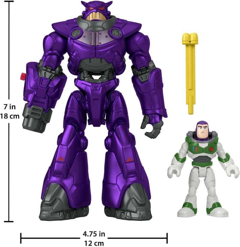 Jual Imaginext Disney Pixar Buzz Lightyear Battle Blast Zurg Robot Di ...