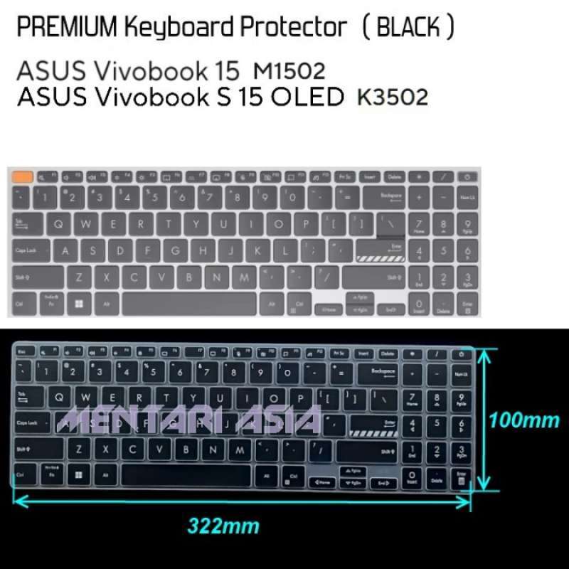 Jual Keyboard Protector Asus Vivobook 15 M1502 S15 K3502 - Premium ...