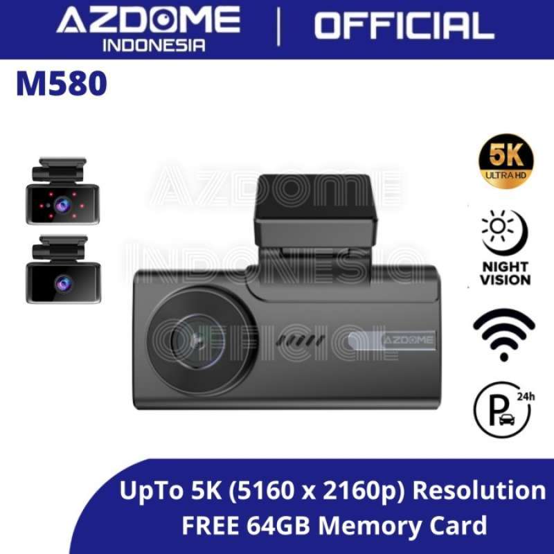 Promo Azdome M580 5K 3 Camera Dashcam Dash Cam Car Kamera Mobil Diskon 20% di Seller FLASSALE ...