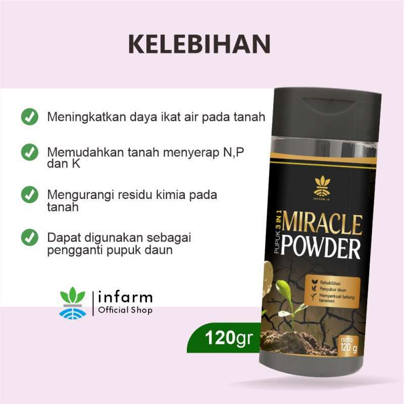 Promo Infarm - Miracle Powder Asam Humat Pupuk 3 In 1 Pembenah Media ...