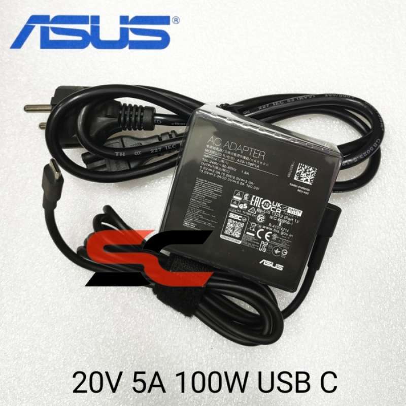 Promo Adapter Charger Asus ROG Flow X13 GV301 Z13 GV301QH 20V 5A 100W ...