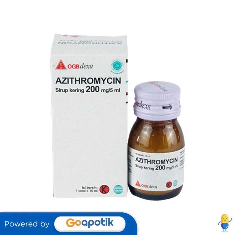 Jual Azithromycin Ogb Dexa Medica 200 Mg/5 Ml Dry Syrup 15 Ml Di Seller ...