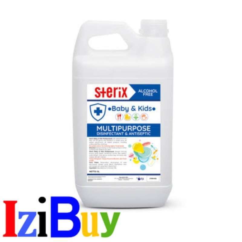 Promo Sterix Baby & Kids Multipurpose Disinfectant & Antiseptic 5Ltr ...