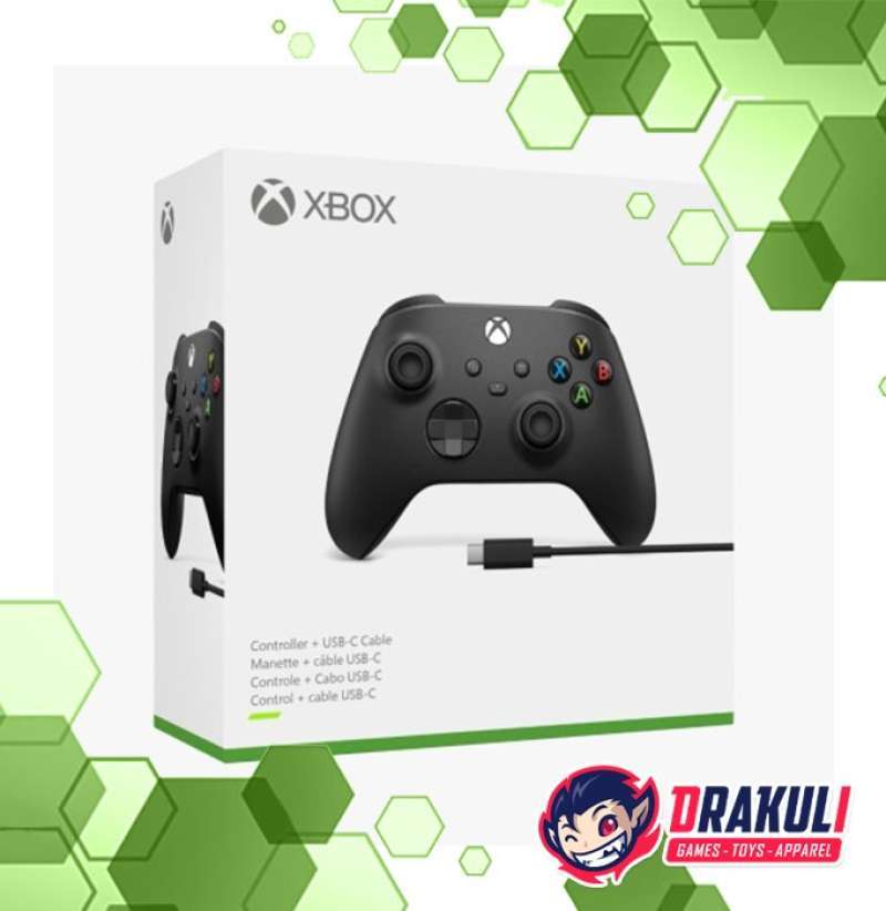 Promo Xbox Wireless Controller + USB-C Cable for Windows Black Diskon ...