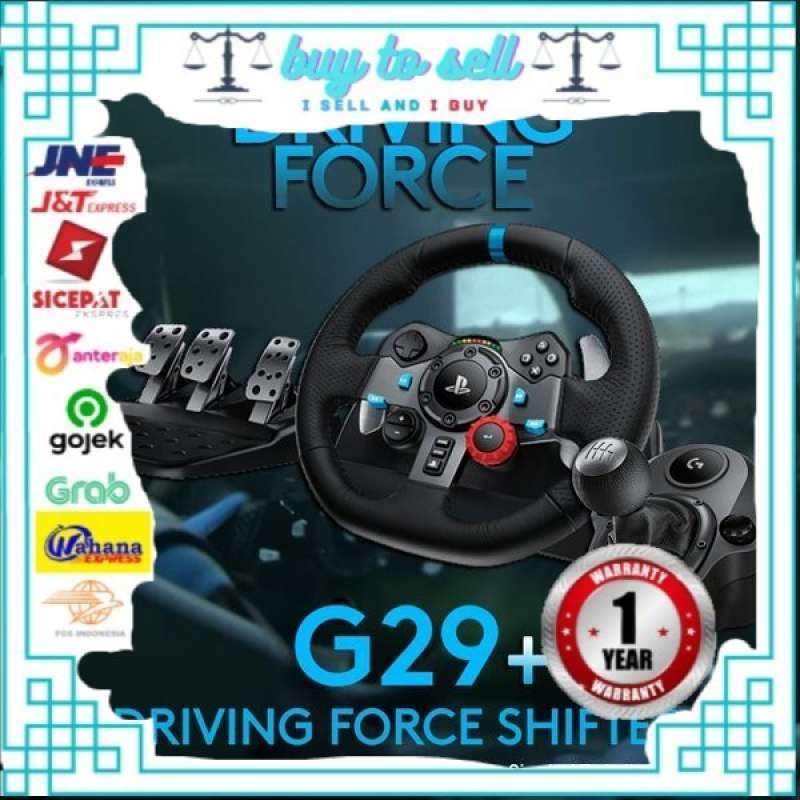 Promo LOGITECH G29 DRIVING FORCE RACING WHEEL FOR PS4 & PS3 &PC READY ...