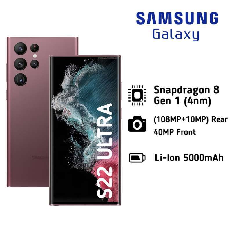 Promo Samsung Galaxy S22 Ultra 5G Ram 12Gb Internal 256Gb Second Mulus ...