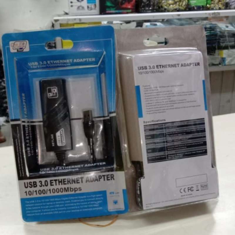 Promo Usb 3.0 To Lan Ethernet Adaptor Gigabit 10/100/1000 Mbps Net Line Diskon 23% di Seller ...