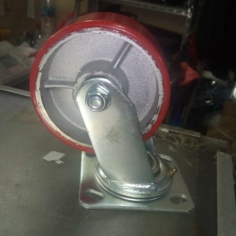Promo Roda Pu 5 Inch Hidup Heavy Duty Beban Berat Diskon 23% Di Seller ...