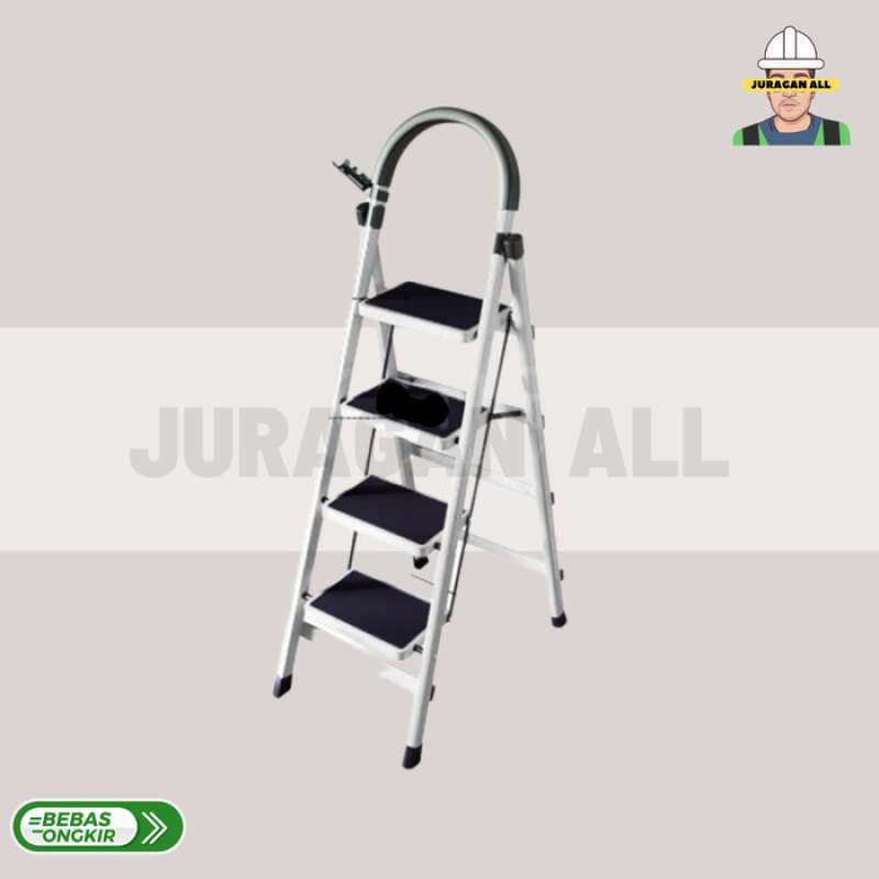 Promo TANGGA LIPAT/TANGGA PORTABLE/TANGGA LIPAT BESI ALUMUNIUM-4 STEP ...