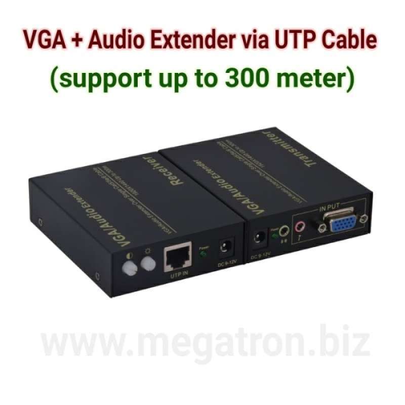 Promo Vga Extender (with Audio) Via Utp Cable - Up To 300 M Diskon 23% ...
