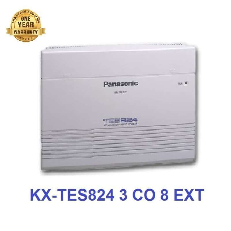 Jual Panasonic Pabx 3 Lines (Co) 8 Extension Pbx Unit Kx-Tes824 - Putih ...