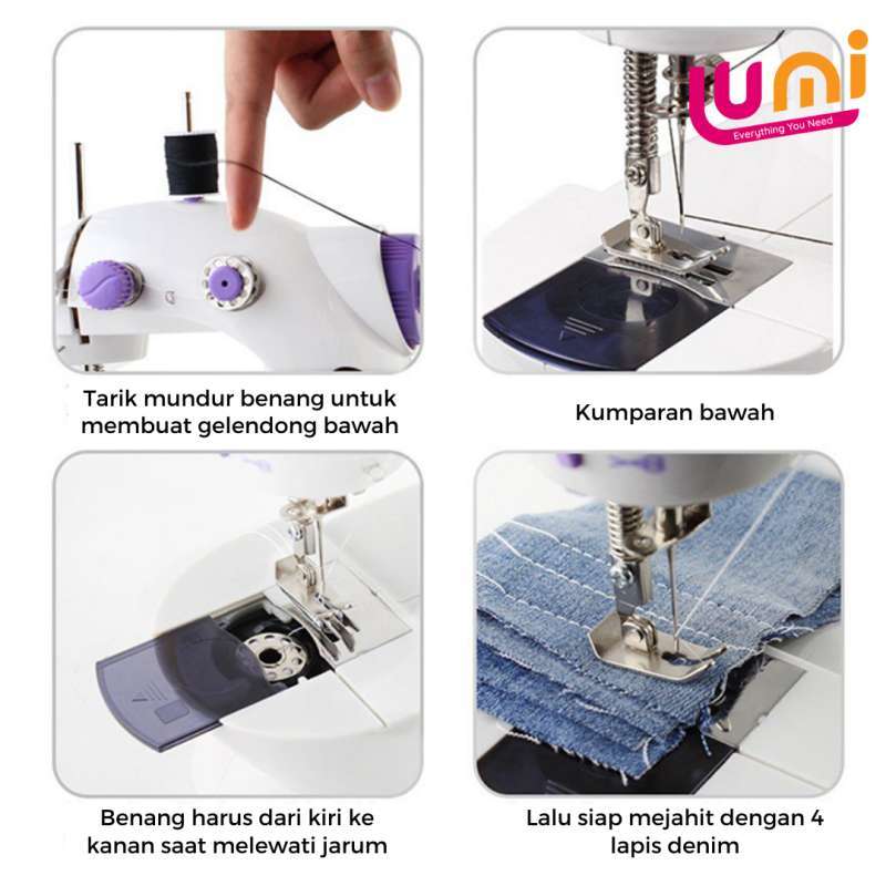 Jual Mesin Jahit Mini Sewing Machine Portable Multifungsi Efisien ...