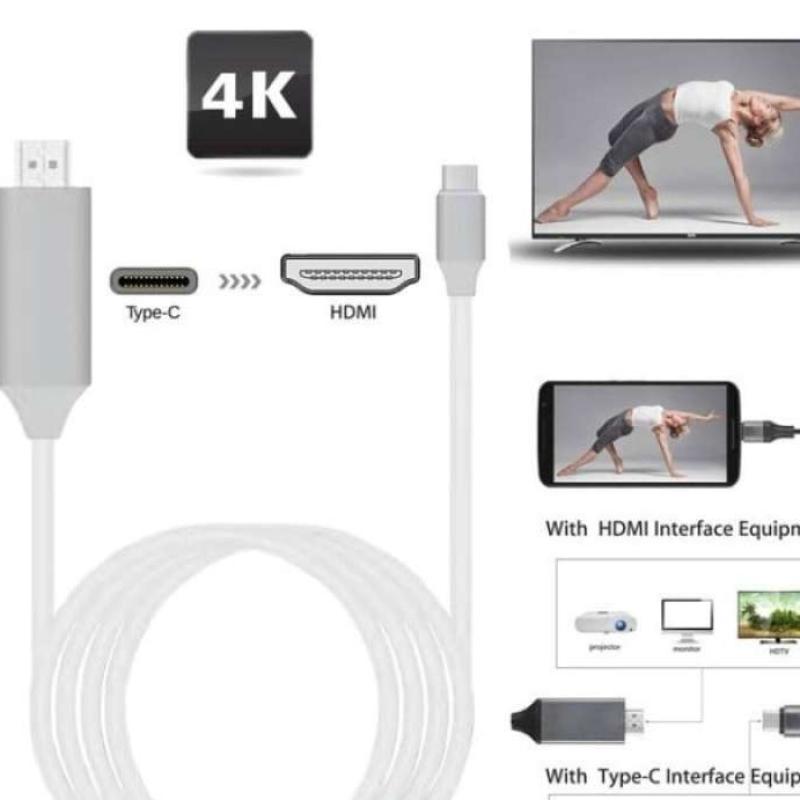 Promo Kabel Usb Type C To Hdmi 2 Meter Putih Onefiber Of66 Diskon 23 Di Seller PrimaStore