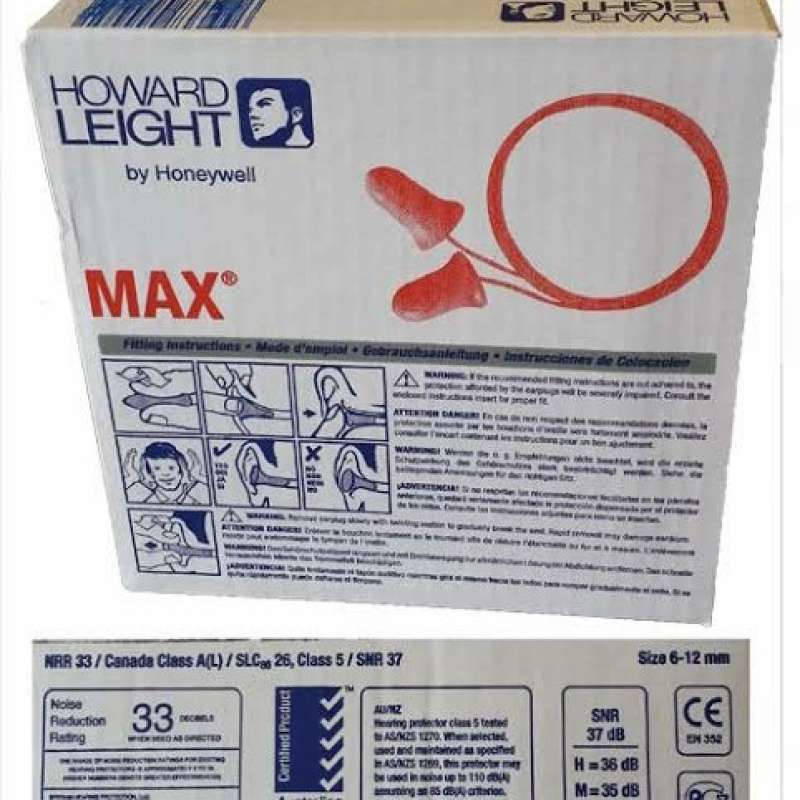 Promo Ear Plug Howard Leight Max 30 - Box Diskon 23% Di Seller Indah ...
