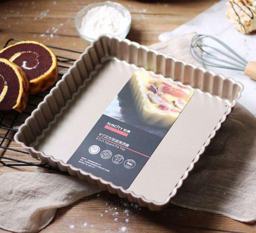 Jual Suncity Yc80158 - Square Pie Tray / Loyang Tart Persegi 25cm ...