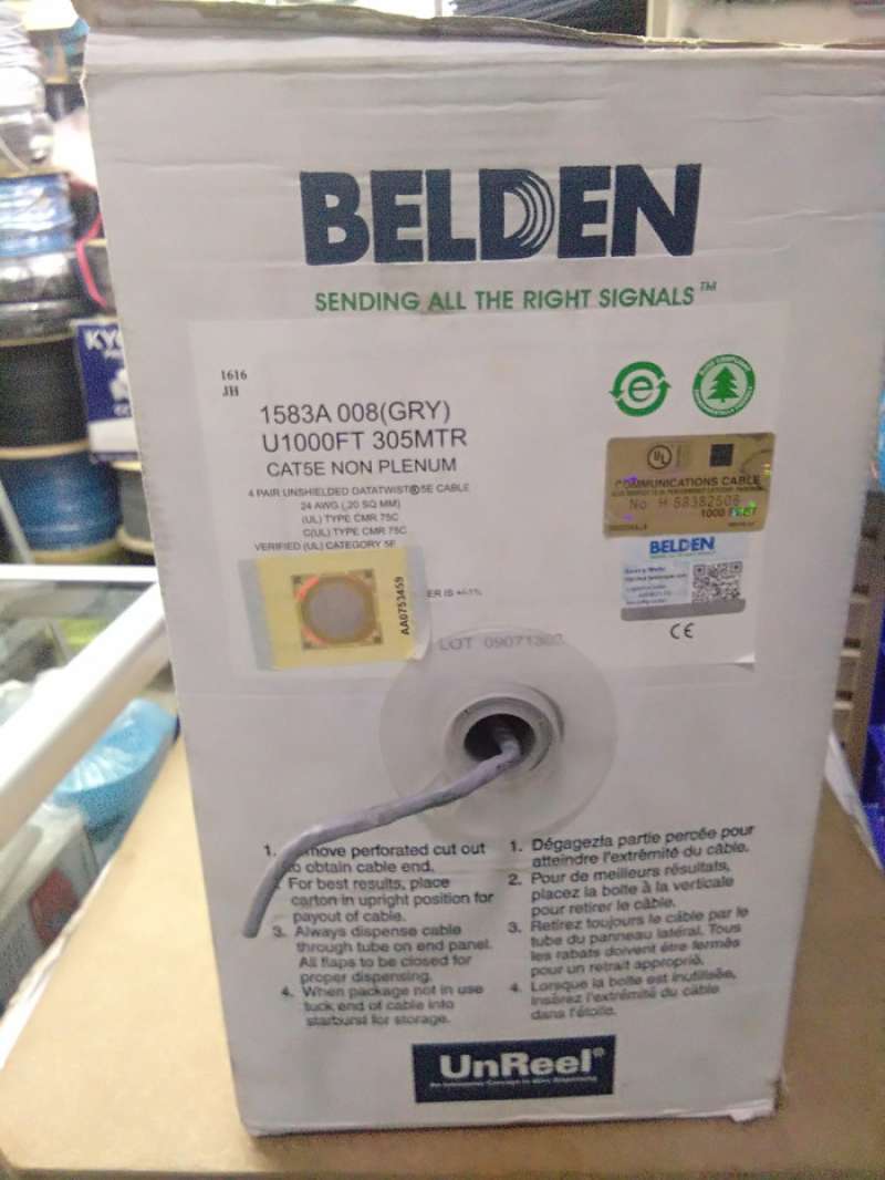 Promo Cable Utp Belden Cat.5e Diskon 23% Di Seller Urahara Store - Kebon Kacang, Kota Jakarta ...