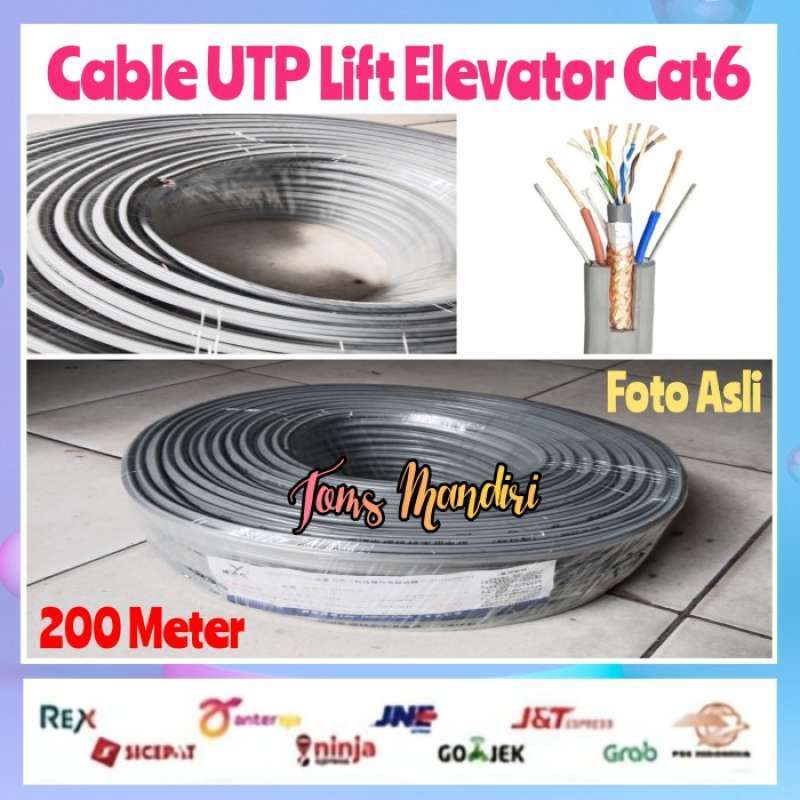 Promo Cable Utp Cat6 Rj45 Lift Elevator 200 M/ Kabel Lan Utp Cat6 Lift Diskon 23% di Seller ...