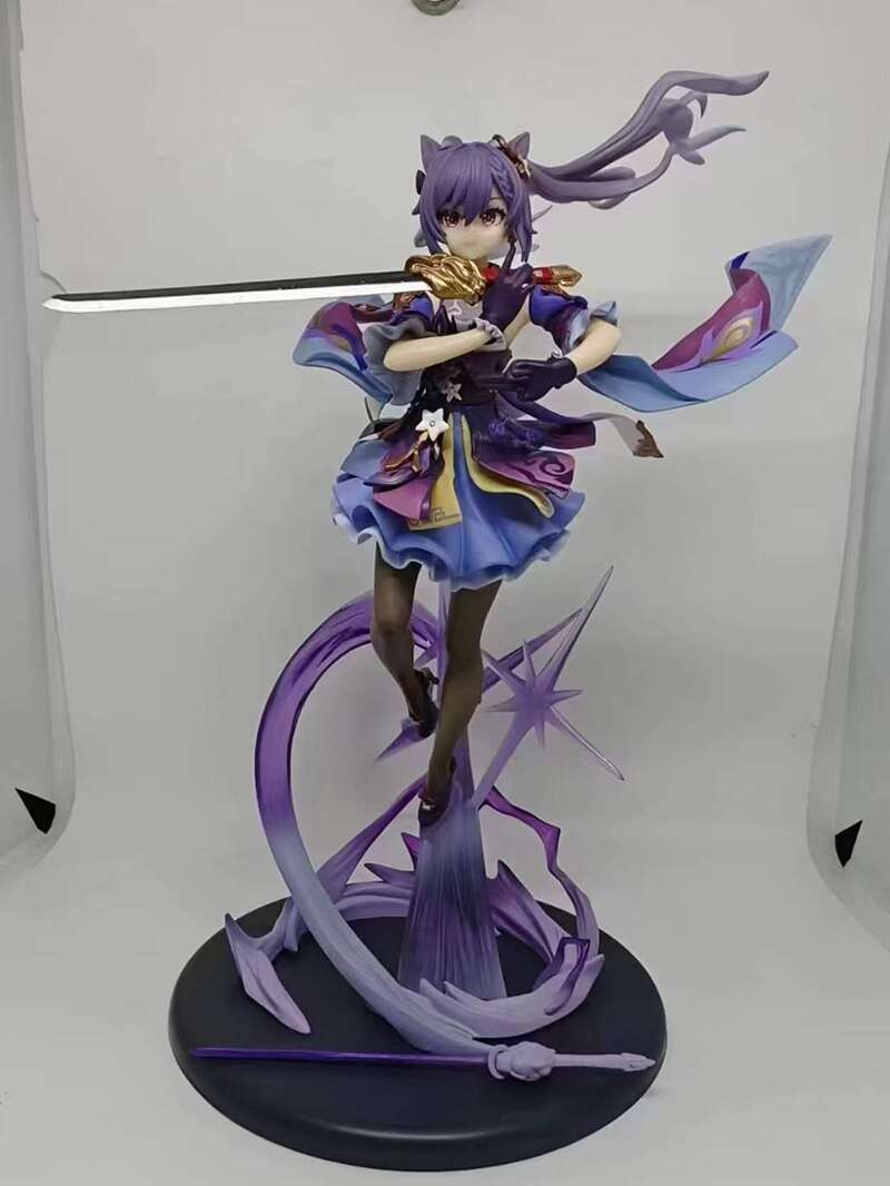 Promo 27cm Genshin Impact Keqing Anime Figure Genshin Impact Raiden ...