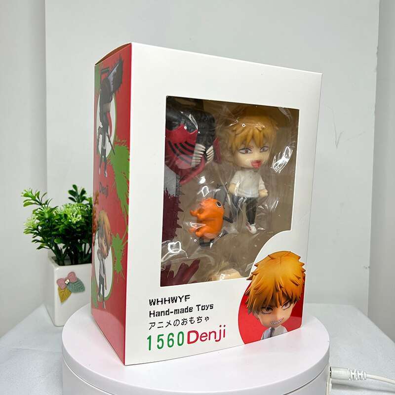 Promo 28cm Chainsaw Man Denji Anime Figure Chainsaw Man Rage Battle Bat ...