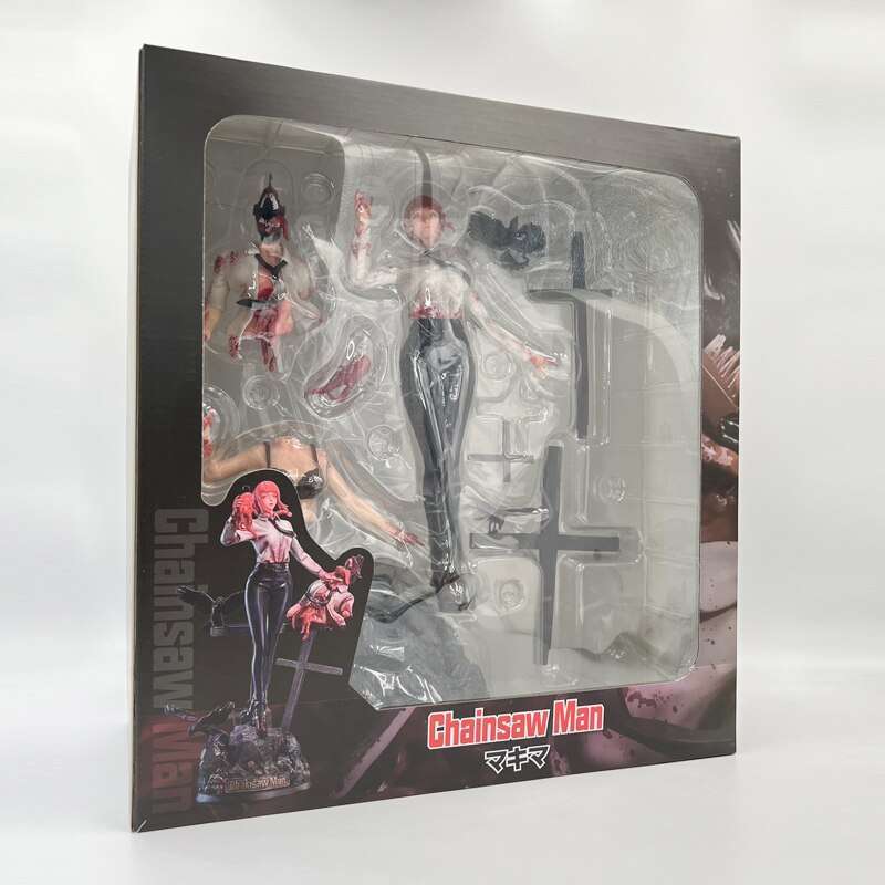 Promo 28cm Chainsaw Man Denji Anime Figure Chainsaw Man Rage Battle Bat ...