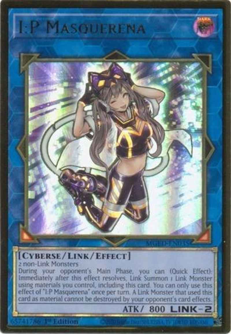 Promo YUGIOH I:P Masquerena - Premium Gold Rare MGED Diskon 23% di ...