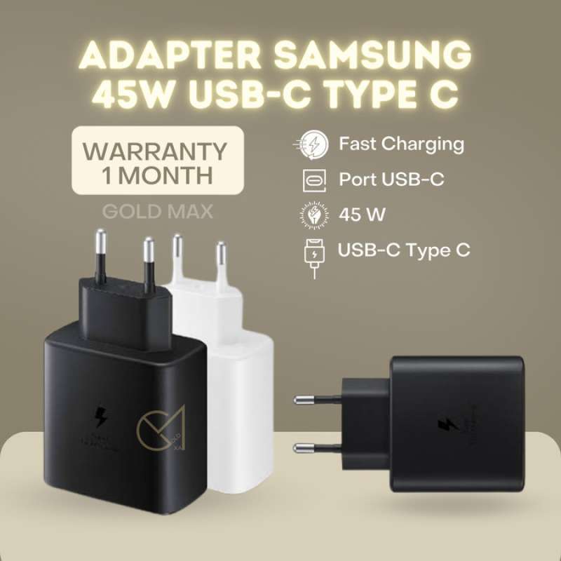 Jual Samsung Adapter 45w 100% Fast Charging Adaptor Type C Di Seller ...