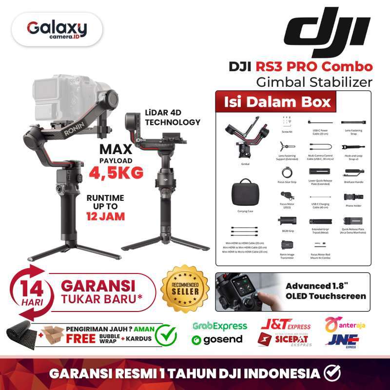 Jual DJI RS3 Pro Combo I Ronin S3 RS 3 Gimbal Stabilizer Garansi Resmi di Seller Galaxy Camera ...