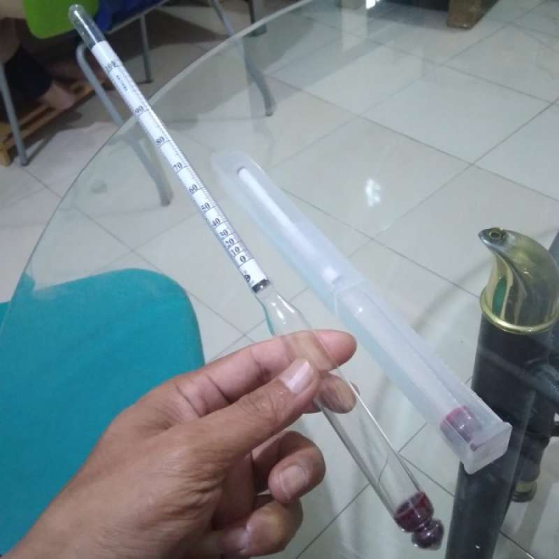 Jual Alkohol Meter 0-100% Skala Richter, Alat Ukur Kadar Alkohol 0 100 ...