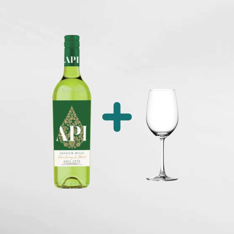 Jual Paket Bundling Api Anggur Hijau Cap orang tua 620ml + Gelas ...
