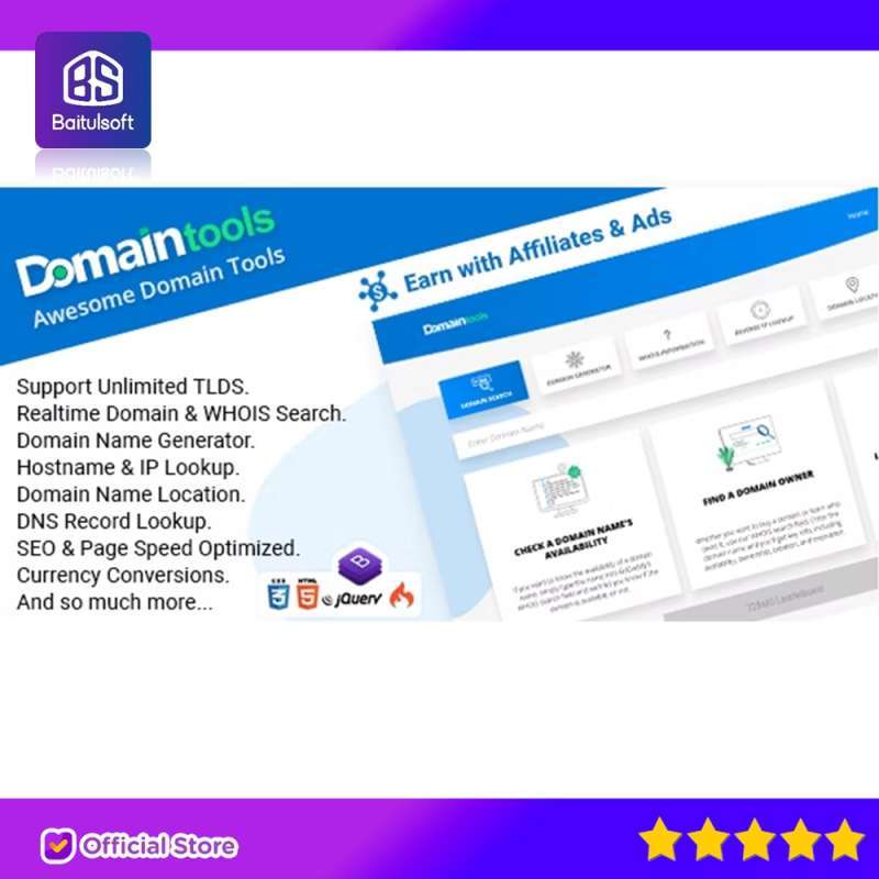 Promo SOURCE CODE APLIKASI DOMAINSKIT - TOOLKIT FOR DOMAINS BY BAITULSOFT Diskon 96% di Seller ...