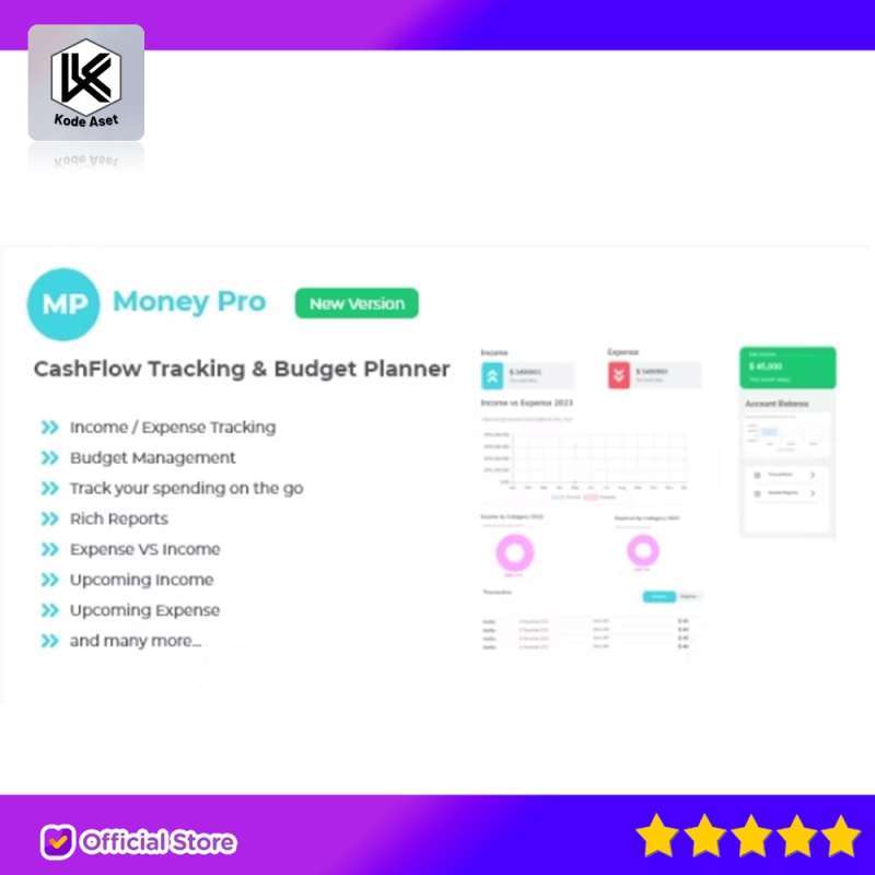 Promo SOURCE CODE APLIKASI MONEY PRO - CASHFLOW AND BUDGETING MANAGER BY KODEASET Diskon 98% di ...