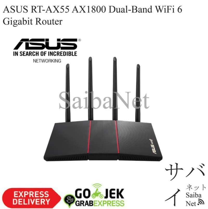 Promo Asus Rt-ax55 Ax1800 Dual-band Wifi 6 Router Diskon 23% Di Seller ...
