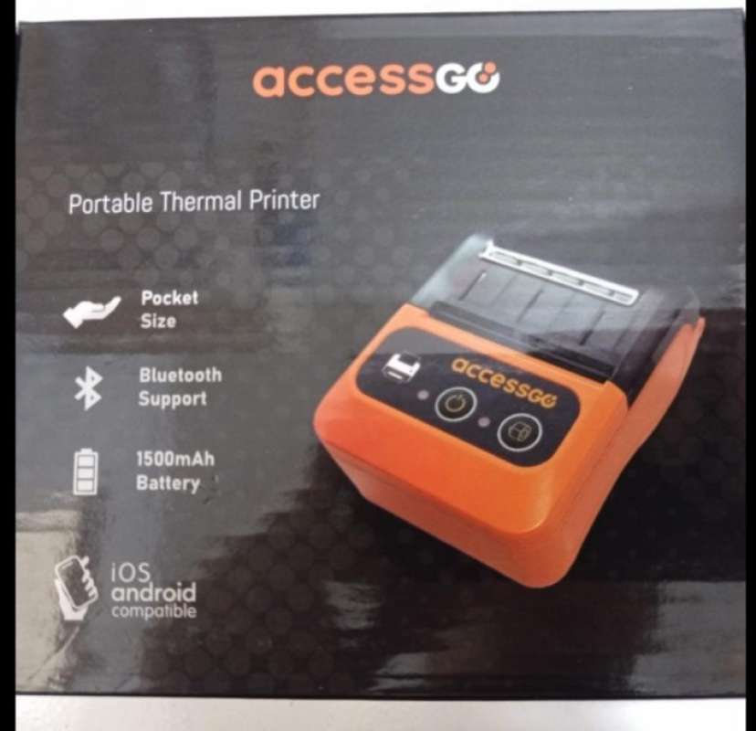 Jual Mini Printer Bluetooth Thermal 58mm Accessgo Struk Barcode Di ...