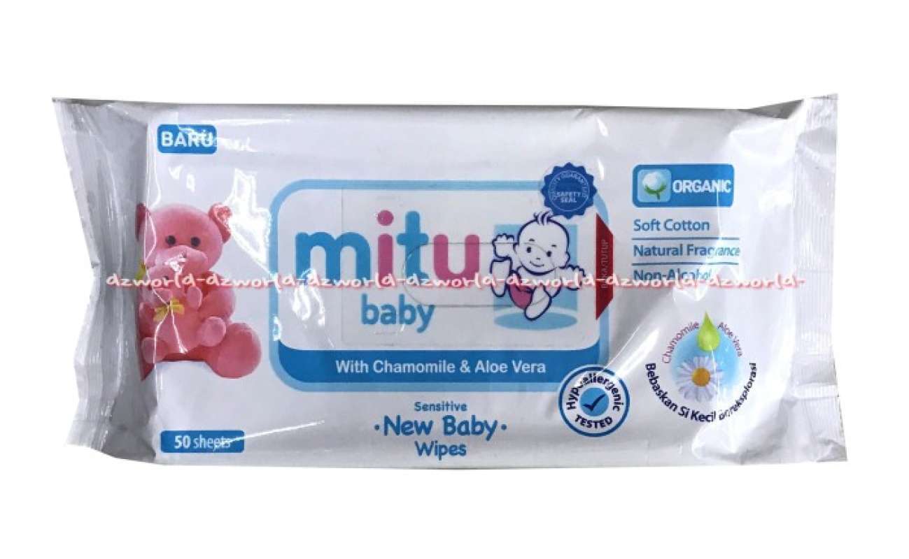 Promo Mitu Baby With Chamomille Sensitive New Babby Wipes Tissu Basah ...