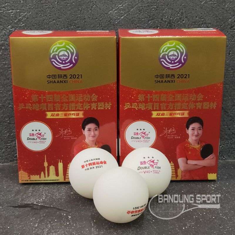Jual Bola Pingpong Tenis Meja Double Fish V40+Shaanxi Pon 2021 China di Seller Bandungsportmdn ...