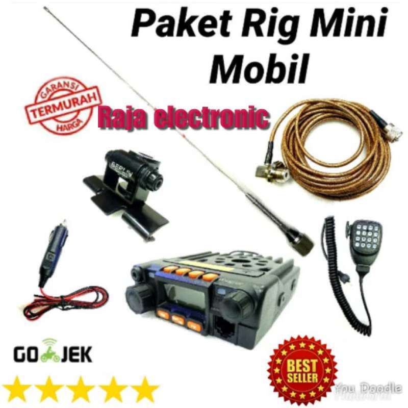 Promo Paket Radio Mobil Rig Mini 8900 plus kabel teflon dan brecket ...