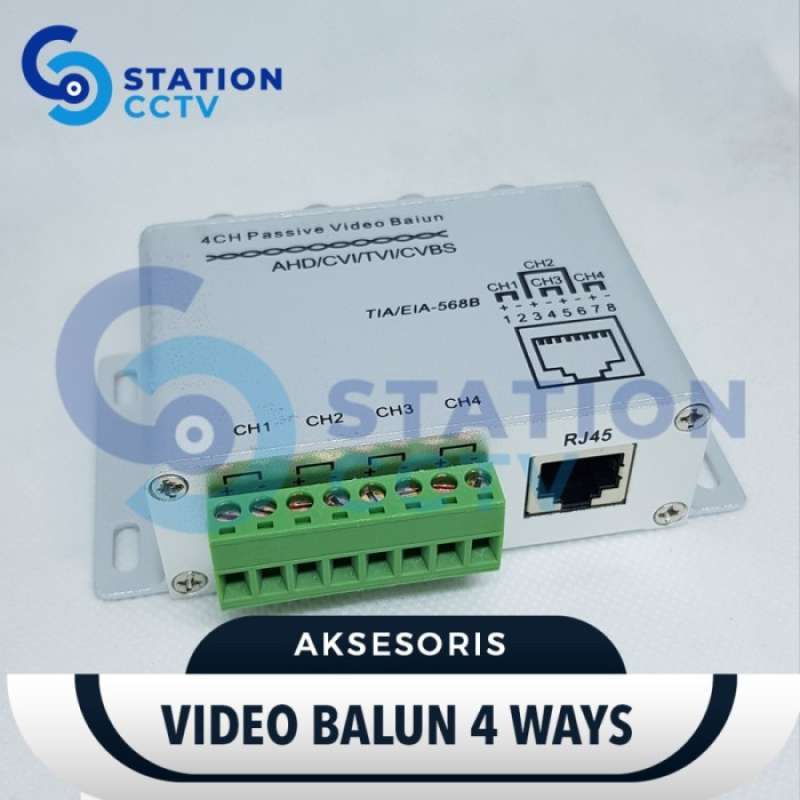Jual Video Balun Cctv 4 Ways / 4 Ch Passive Video Balun Di Seller ...