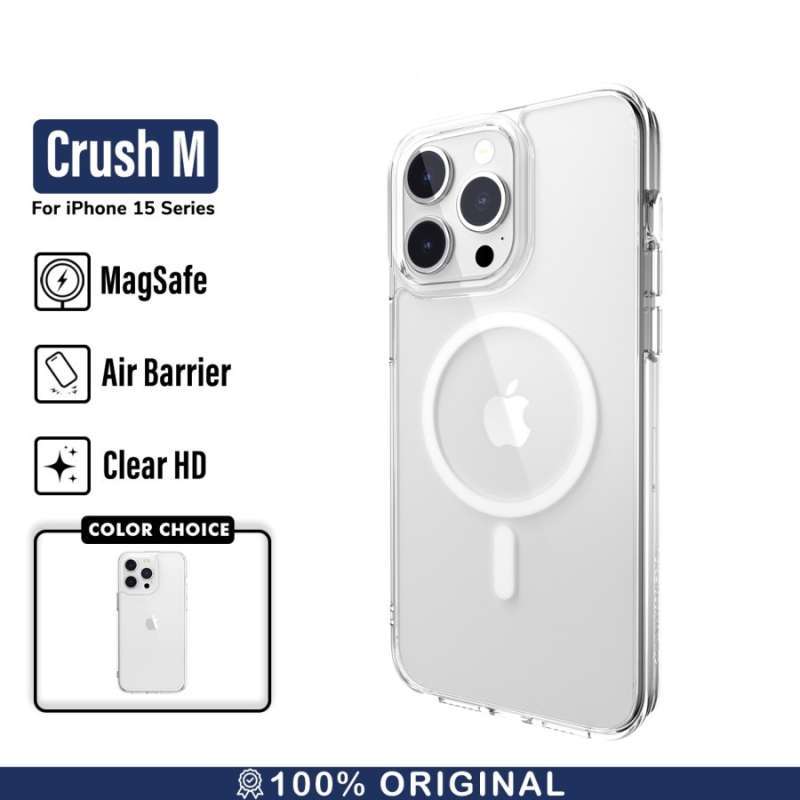Promo Case iPhone 15 Pro Max Plus SwitchEasy Crush MagSafe Clear Slim ...