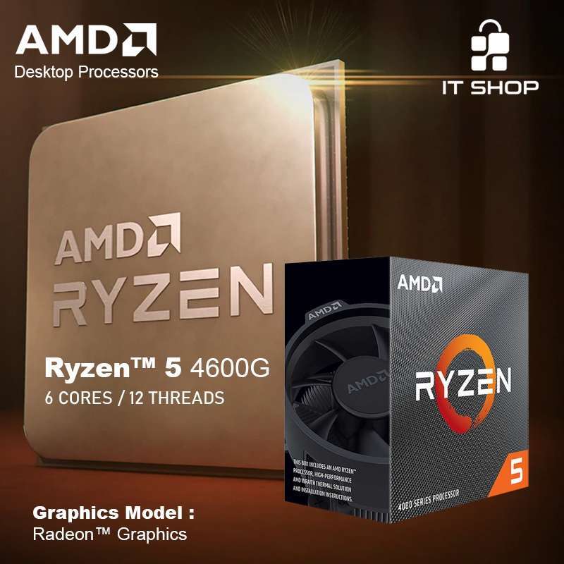 Jual Processor AMD AM4 Ryzen 5 4600G Box Wraith Cooler by EMD di Seller Alluna Collection ...