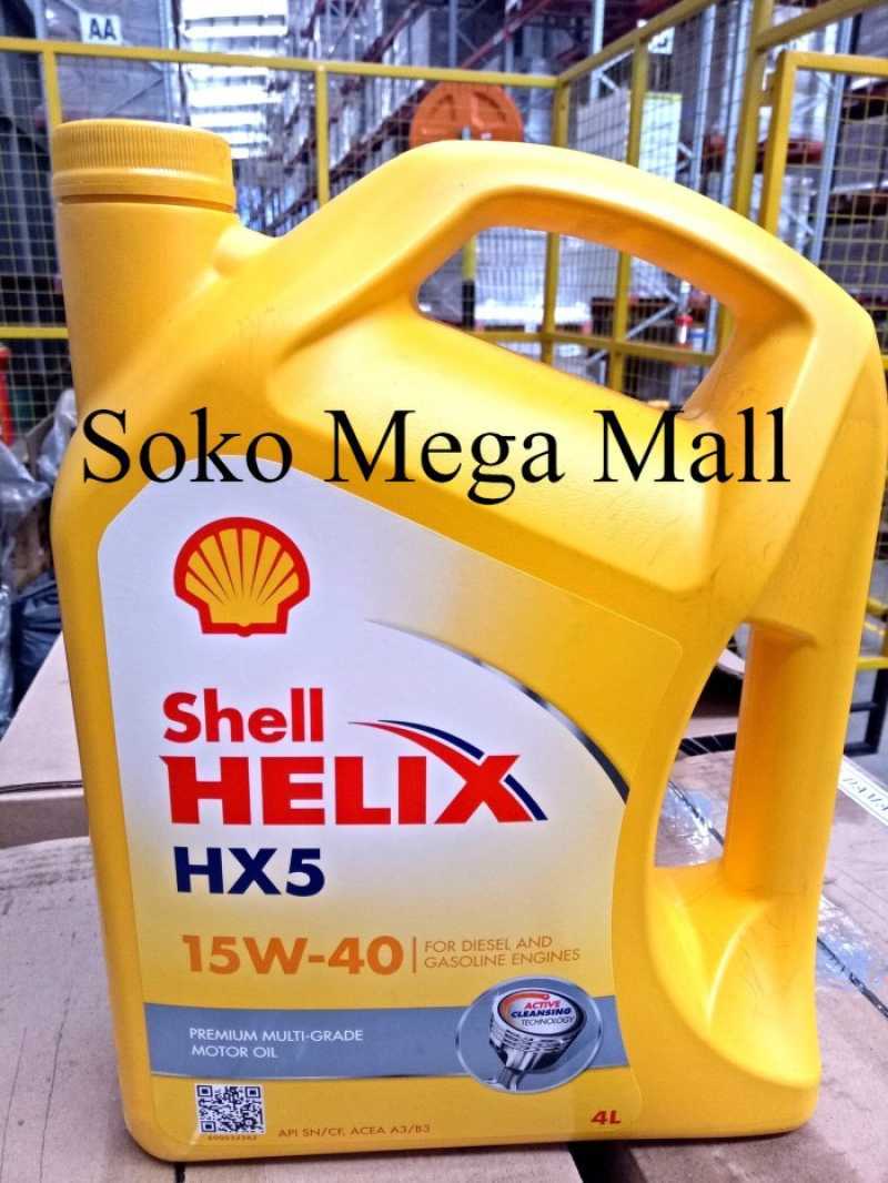 Promo SHELL Helix HX5 15W-40 Oli pelumas mesin mobil 4L 15w40 VGK347 ...