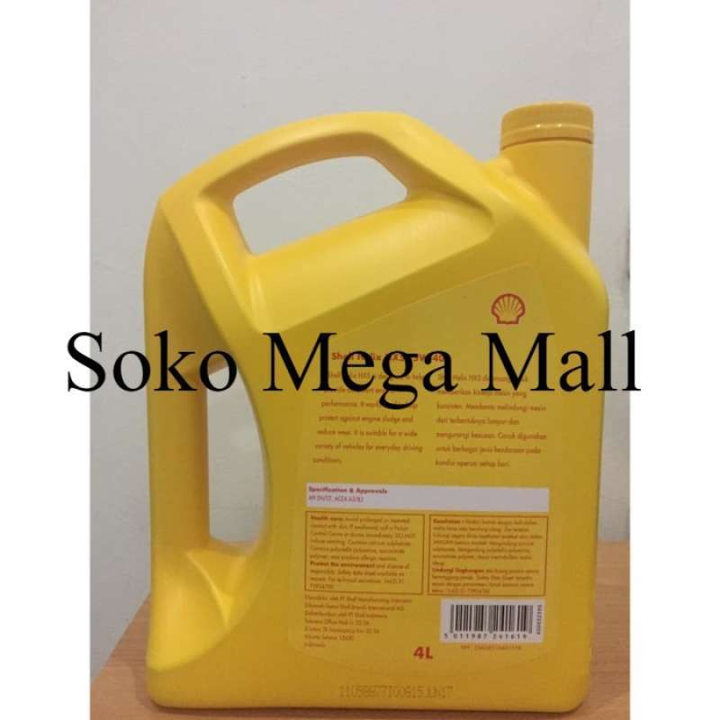 Promo SHELL Helix HX5 15W-40 Oli pelumas mesin mobil 4L 15w40 VGK347 Diskon 18% di Seller Soko ...