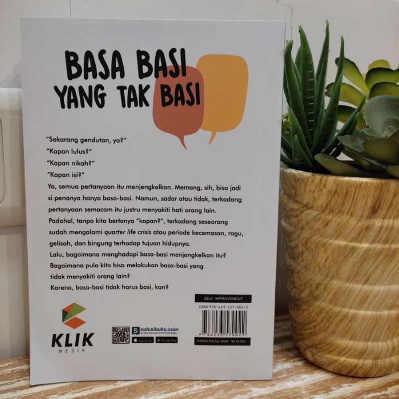 Jual Buku Motivasi : Basa Basi Yang Tak Basi - Buku Self Improvement Di ... Jual Buku Motivasi : Basa Basi Yang Tak Basi - Buku Self Improvement Di ...