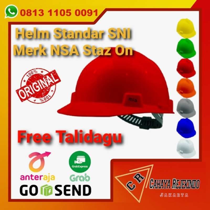 Promo Helm Proyek NSA Inner Biasa / Helm Proyek NSA - SNI Diskon 23% di ...