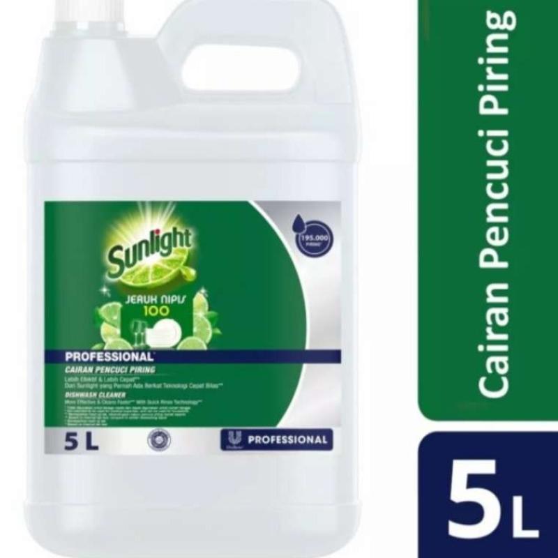 Promo Sunlight Profesional Sabun Cuci Piring 5l Diskon 23% Di Seller ...